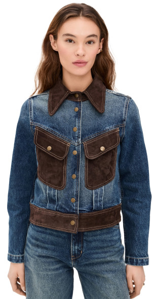 Nili Lotan - Brooklyn Denim Jacket Simon Wash M
