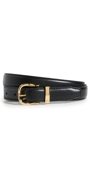 Nili Lotan - Louise Belt Black/Shiny Brass 80