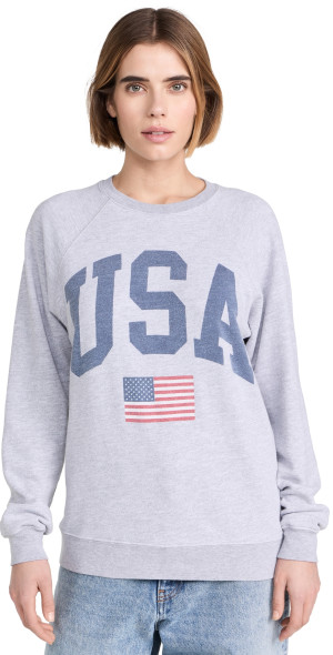 Original Retro Brand - USA Sweatshirt Vintage Heather Grey S