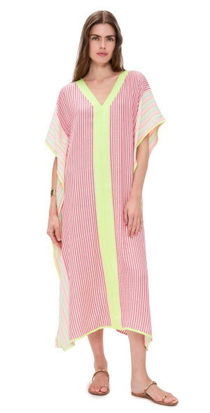 Pitusa - Contrast Striped Thobe Multi Color Standard