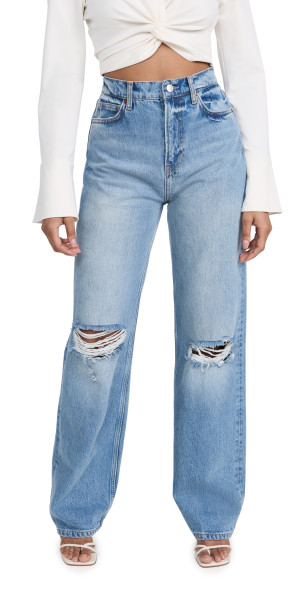 Reformation - Wilder High Rise Wide Leg Jeans Isle Destroyed 24