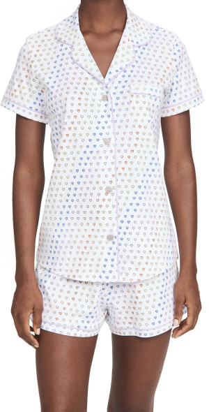 Roller Rabbit - Disco Hearts PJ Polo Set Rainbow XL