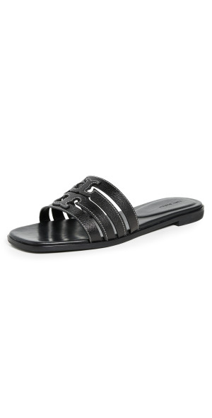 Tory Burch - Ines Cage Slides Perfect Black / Perfect Black 6