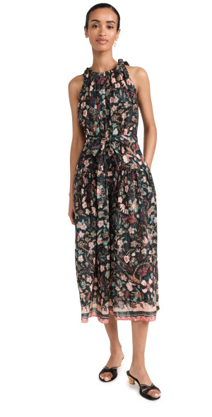 Ulla Johnson - Samar Dress Obsidian Botanica 0
