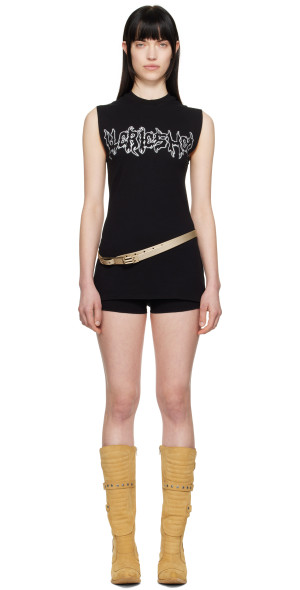 032c - Black Super Bad Jersey Minidress