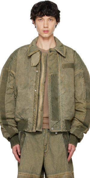 032c - Green Clay Utility Bomber Jacket