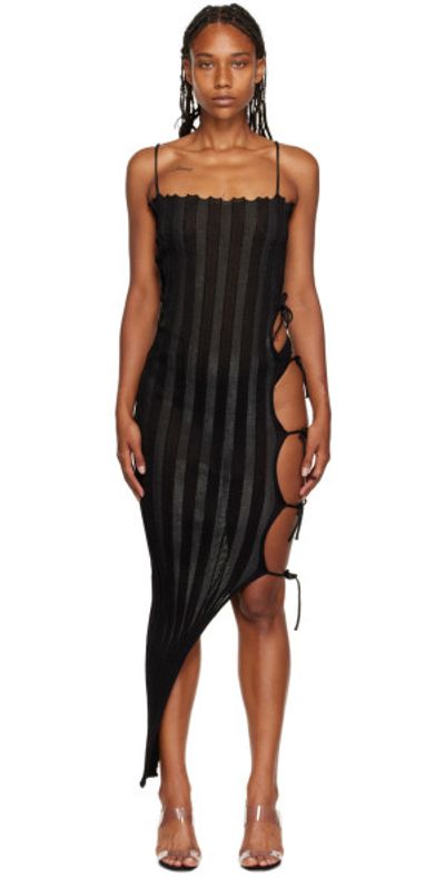 string dress black