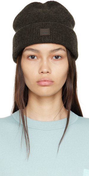 Acne Studios - Brown Ribbed Beanie