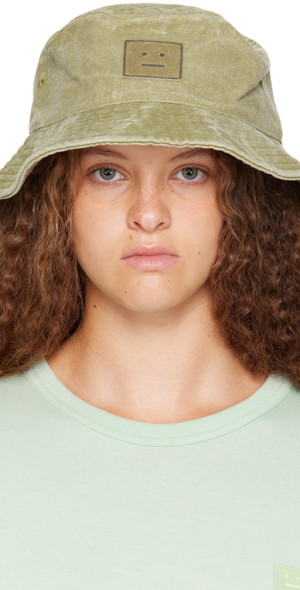 Acne Studios - Khaki Patch Bucket Hat