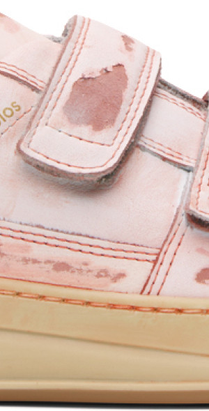 Acne Studios - Pink Velcro Strap Sneakers