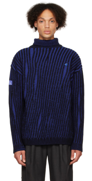 ADER error - Blue & Black Frank Turtleneck