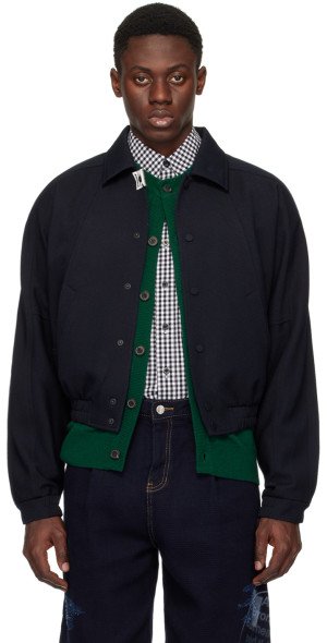 ADER error - Navy Press-Stud Jacket