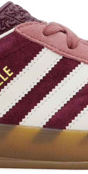 adidas Originals - Burgundy & Pink Gazelle Indoor Sneakers
