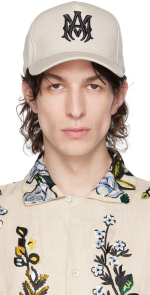 AMIRI - Beige Embroidered Cap