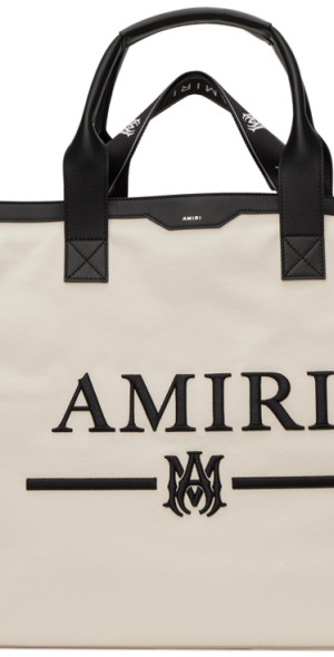 AMIRI - Beige Logo Embroidery Tote