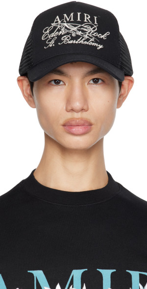 AMIRI - Black Eden Rock Trucker Cap