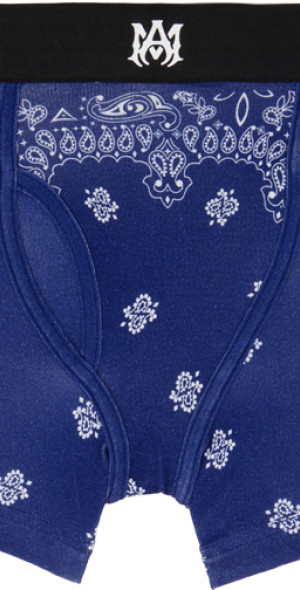 AMIRI - Blue Bandana Boxer Briefs