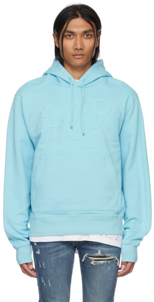 AMIRI - Blue Staggered Hoodie