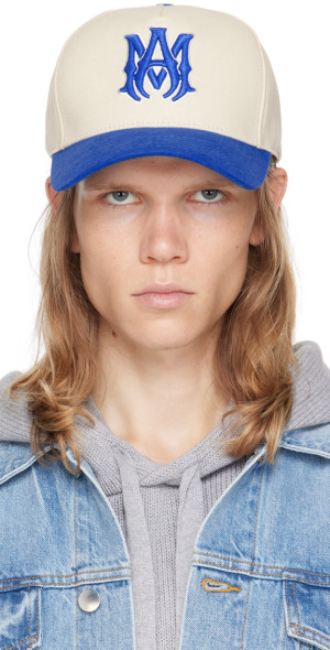 AMIRI - Off-White & Blue MA Canvas Cap