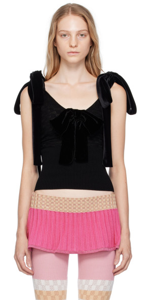 ANDREJ GRONAU - SSENSE Exclusive Black Tank Top