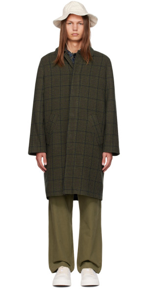 A.P.C. - Green Spread Collar Coat