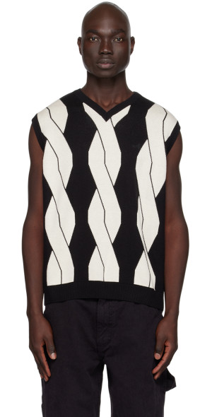 Awake NY - Black Printed Vest Awake NY - Black Printed Vest