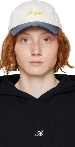 Axel Arigato - White & Navy Script Cap