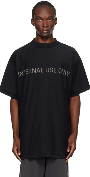 Balenciaga - Black 'Internal Use Only' T-Shirt