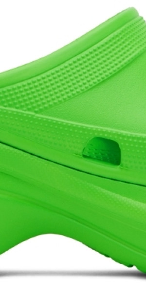 Balenciaga - Green Crocs Edition Slides