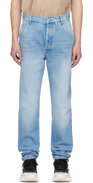 Balmain - Blue Monogram Jeans