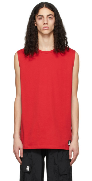 Balmain - Red Logo T-Shirt