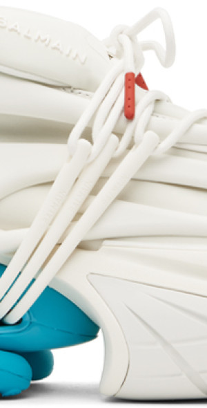 Balmain - White & Blue Unicorn Sneakers