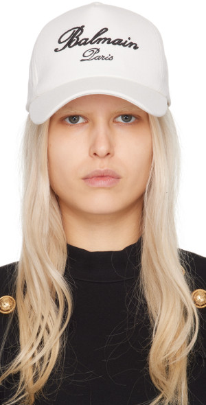 Balmain - White Signature Cap