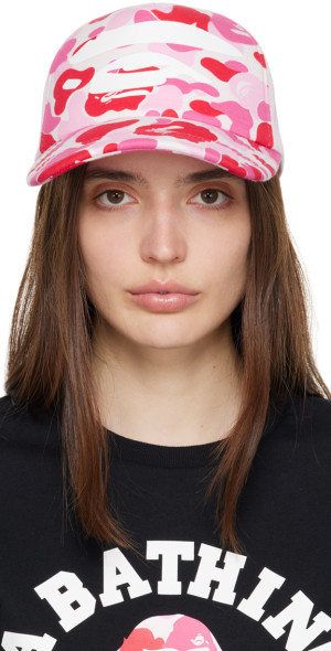 BAPE - Pink ABC Camo Ape Face Cap
