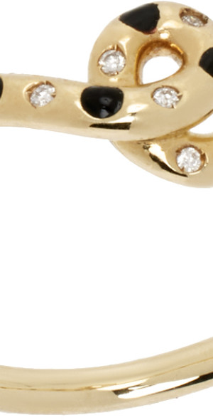 Bea Bongiasca - Gold & Black Mini Loop Ring