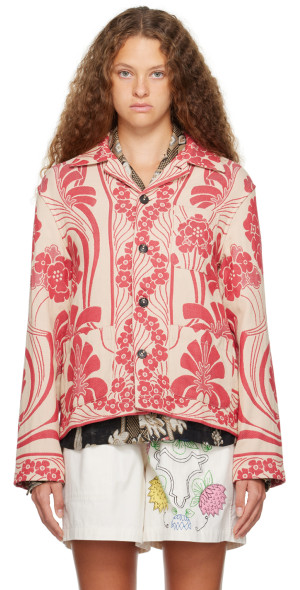 Bode - Beige Monstera Jacket