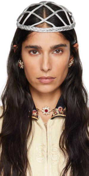 Bode - Silver Juliet Cap