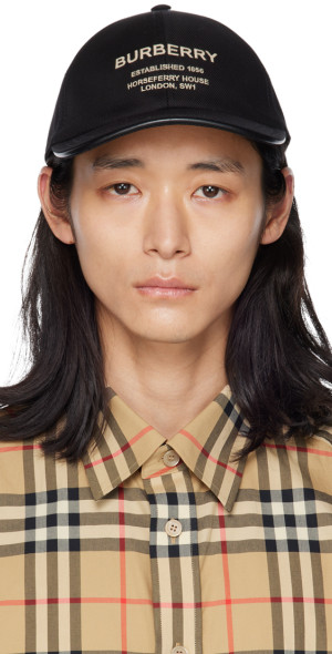 Burberry - Black Horseferry Cap