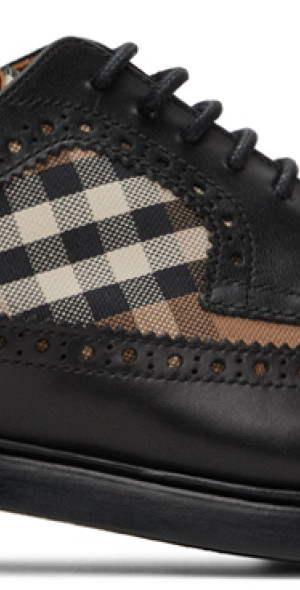 Burberry - Black Vintage Check Derbys