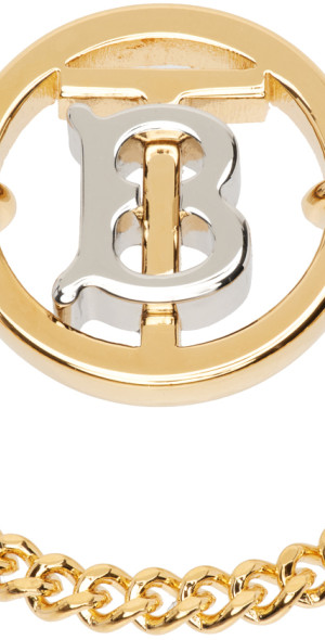Burberry - Gold Monogram Motif Ring
