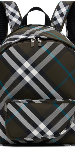 Burberry - Gray Shield Backpack
