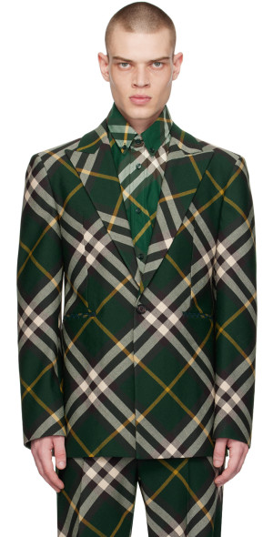 Burberry - Green Check Blazer