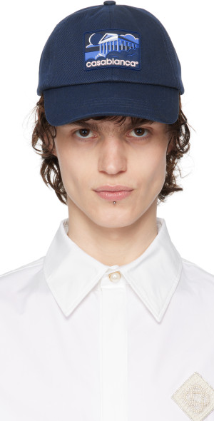 Casablanca - Navy Greek Temple Cap