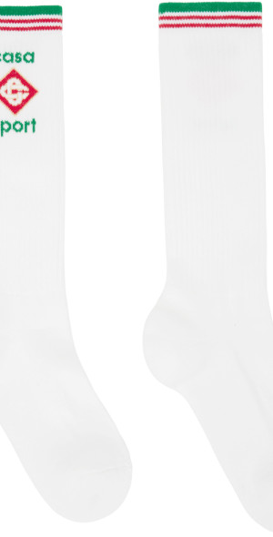 Casablanca - White Casa Sport Logo Socks