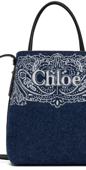 Chloé - Blue Micro Sense Denim Tote