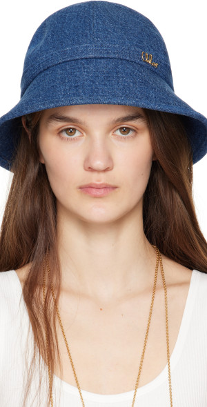 Chloé - Blue 'The ' Iconic Denim Bucket Hat
