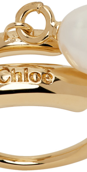 Chloé - Gold Pearl Darcey Ring