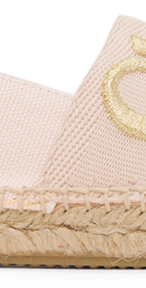 Chloé - Kids Pink Logo Espadrilles