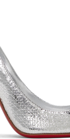 Christian Louboutin - Silver Kate 100 Heels