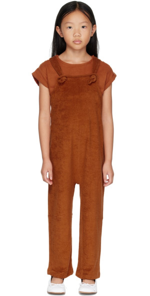 Coco Village - Kids Orange Terry Jumpsuit